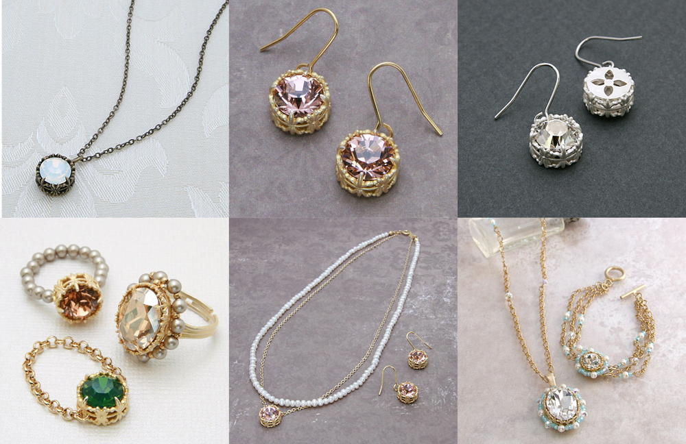 Serti griffe décoré 1028/1088/1122 8 mm rhodium x1 - Perles & Co