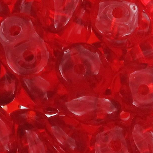 SuperDuo 2,5x5 mm Ruby x10g - Perles & Co