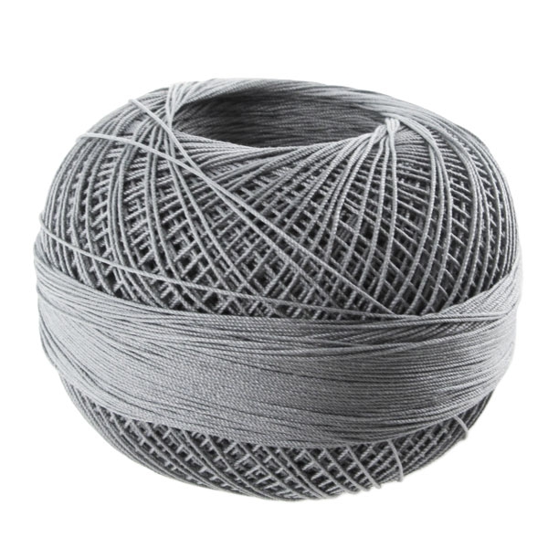Fil de coton Lizbeth taille 40 Medium Charcoal n°607 x274m - Perles & Co
