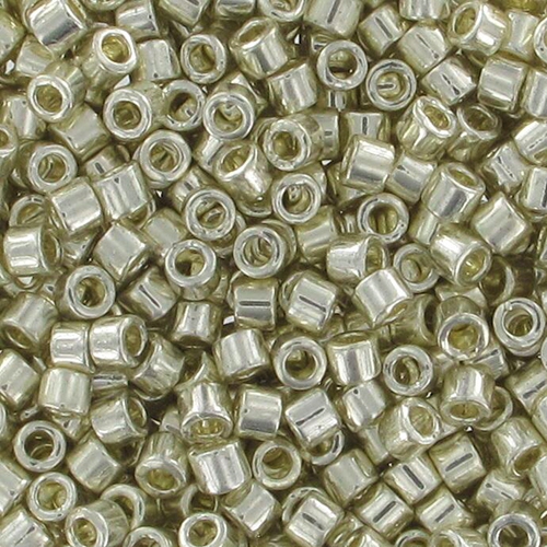 Miyuki Delica 10/0 DBM0035 - Galvanized Silver Metallic x8g - Perles & Co