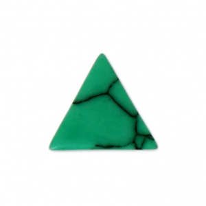 Cabochon triangle imitation Howlite teinté 8.5x8.5 mm Green x5 - Perles ...