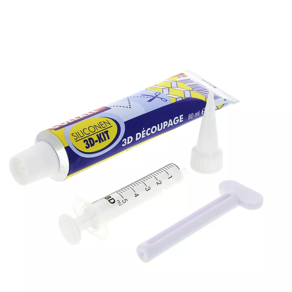 Collal - colle silicone transparente 3D- Kit pour loisirs créatifs x ...