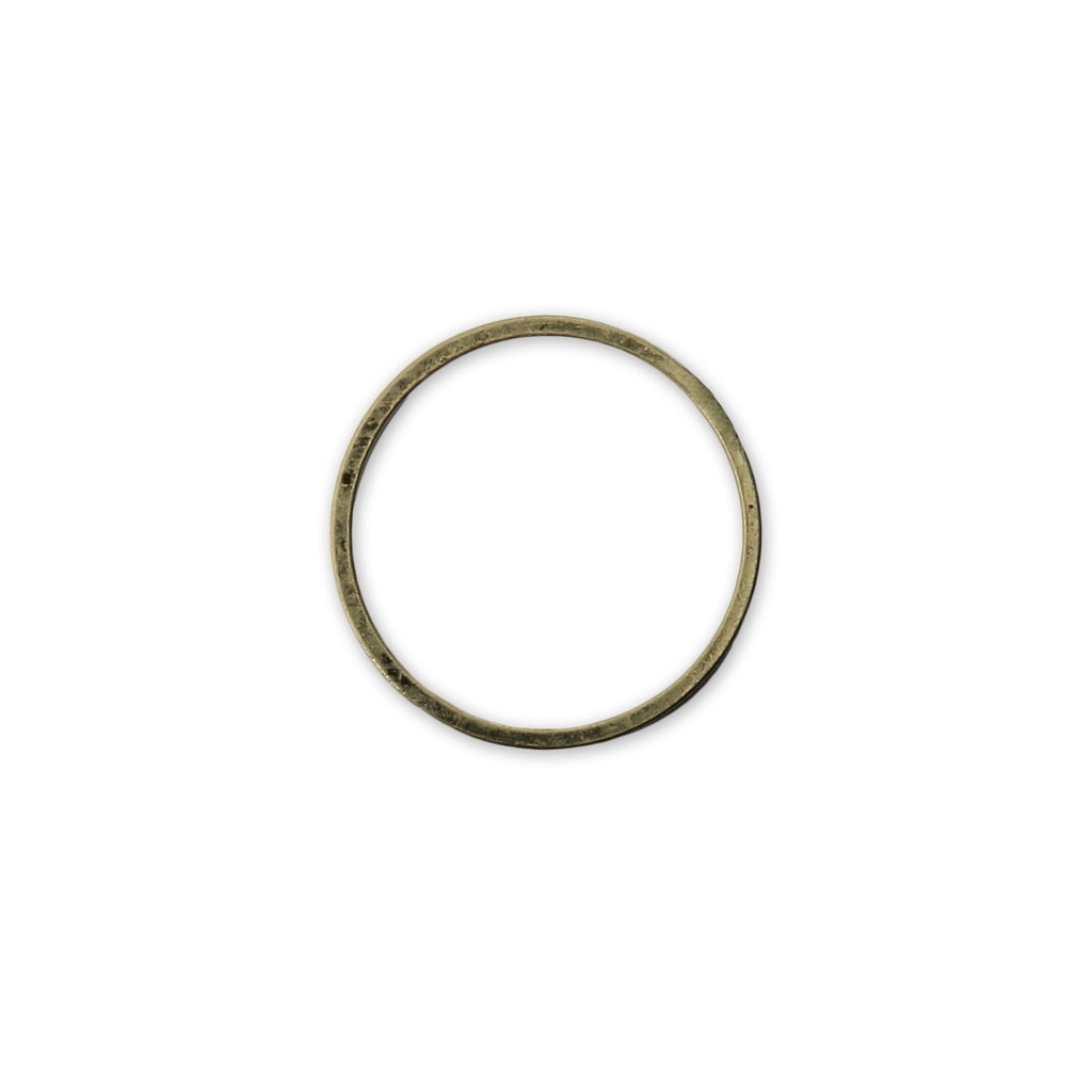 Anneau de montage et tissage rond 22 mm bronze x1 - Perles & Co