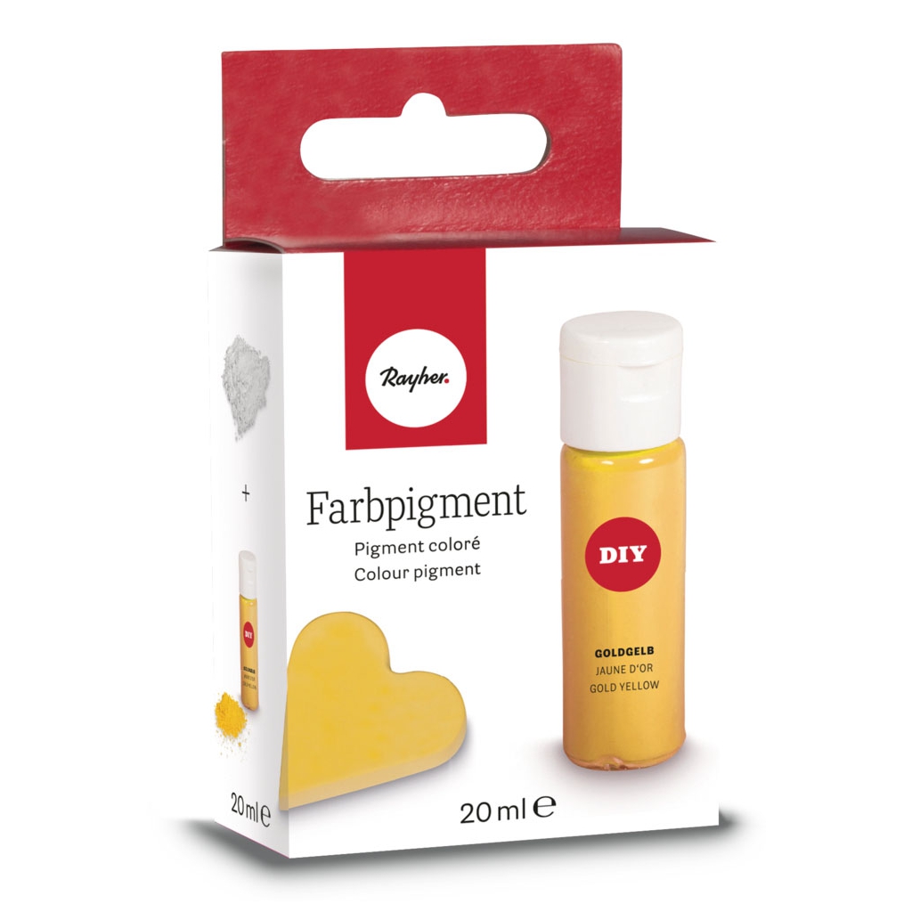 Pigment de couleur Jaune Or en poudre pour loisirs créatifs - Rayher ...