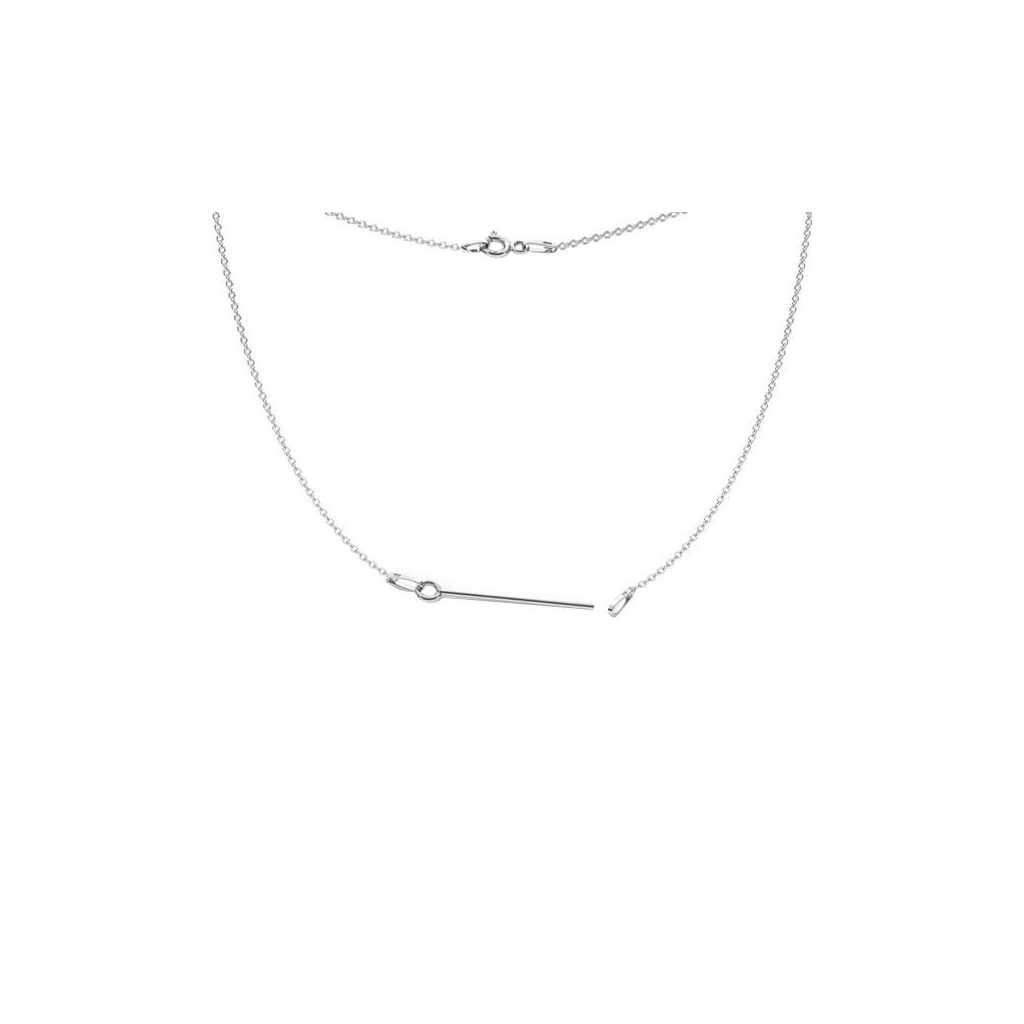 Tour de cou chaîne maille Forçat à personnaliser avec perles 44cm en ...