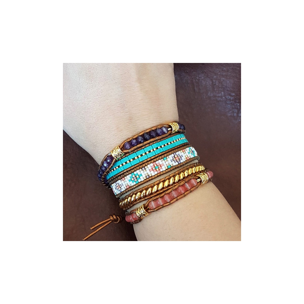 Cordon en cuir européen 1.5 mm Gris Clair x1m - Perles & Co