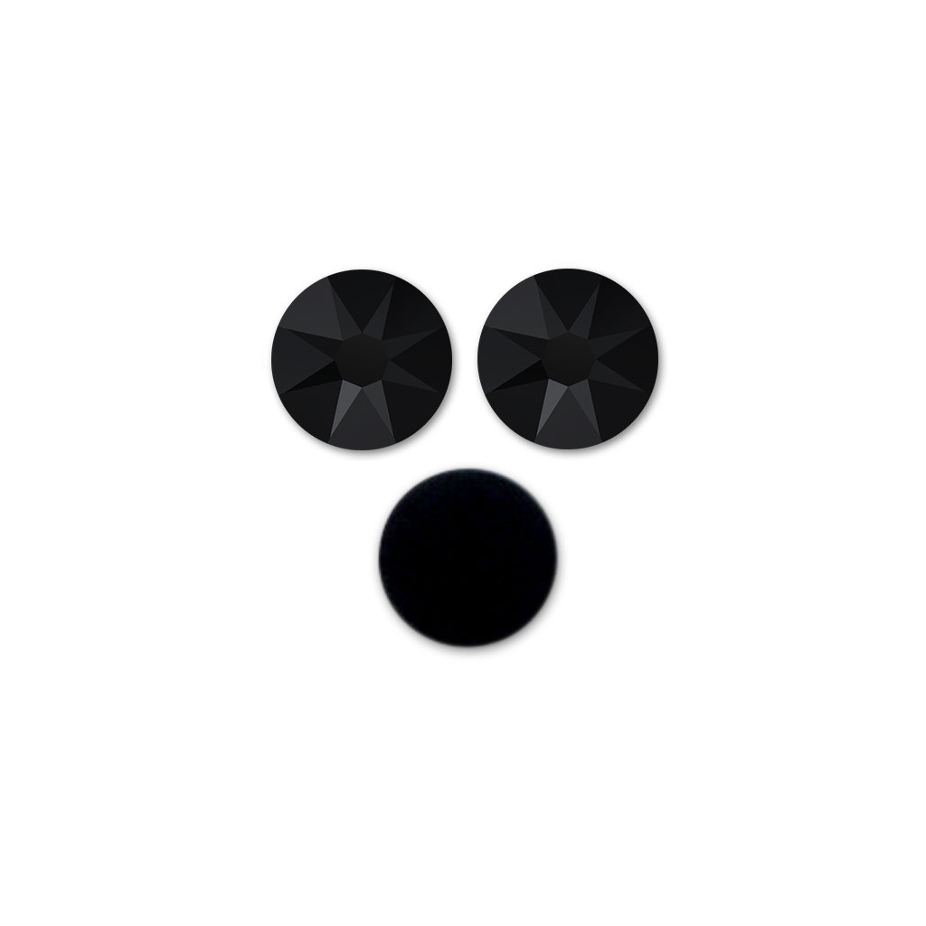 Strass à coller en cristal PureCrystal 3 mm Jet x36 - Perles & Co