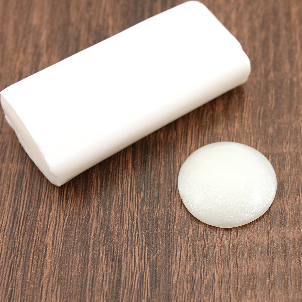 Pâte Cernit Translucent 56gr Glitter Blanc (n°010) - Perles & Co
