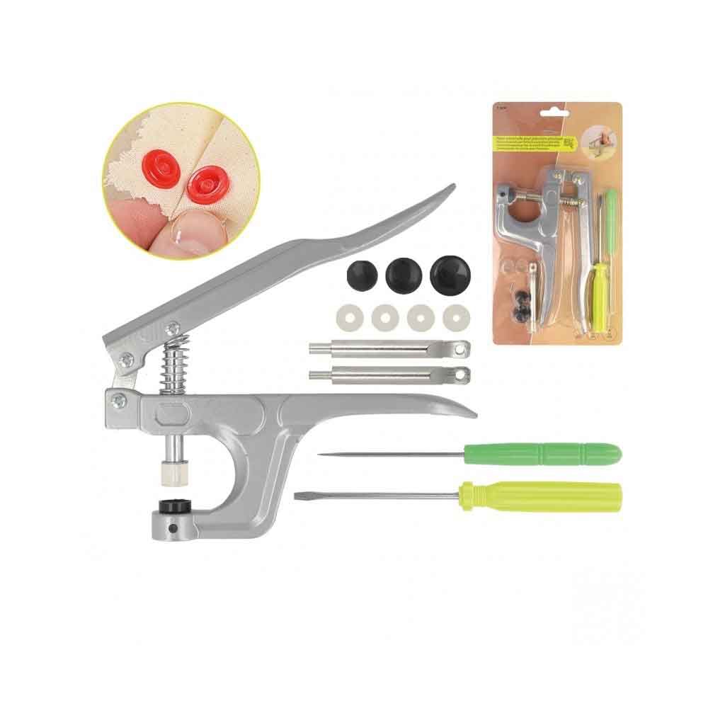 Kit pince universelle pour boutons pressions en plastique x1 - Perles & Co
