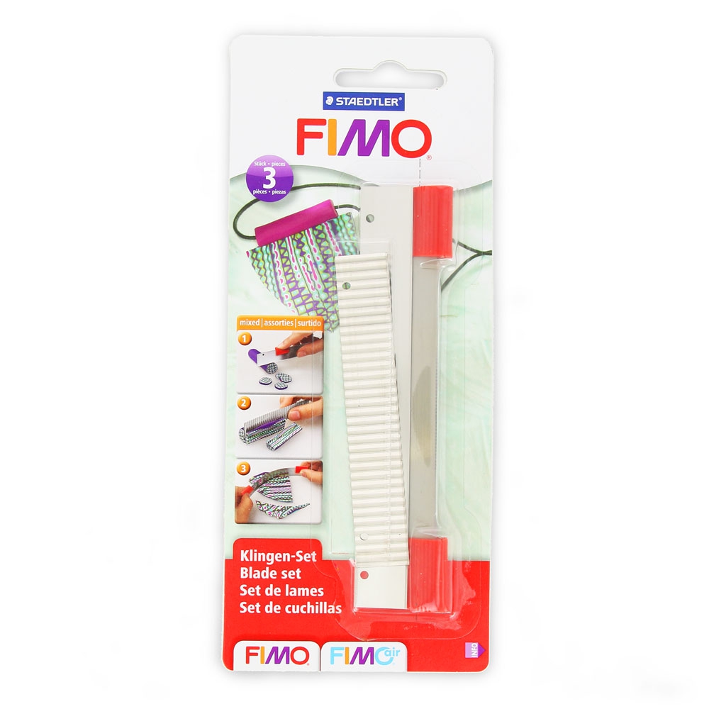 Set de 3 lames différentes cutter Fimo x1 - Perles & Co