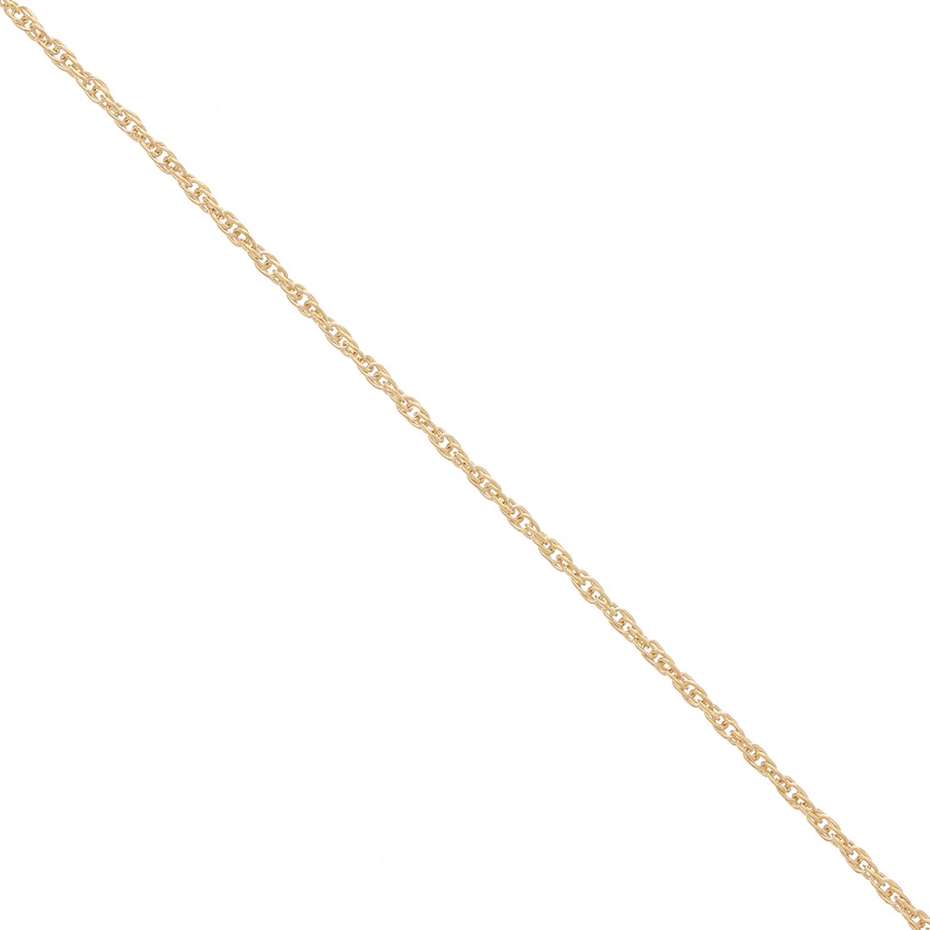Chaîne maille corde 1.1 mm en Plaqué Or 3 microns x50 cm - Perles & Co