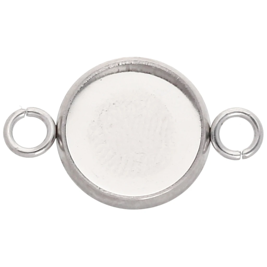 Serti intercalaire anneaux ouverts pour cabochon fond plat 10 mm ...