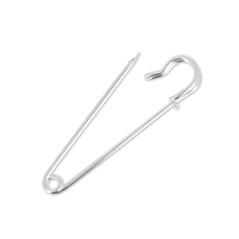 Epingle à kilt 58 mm argenté x1 - Perles & Co