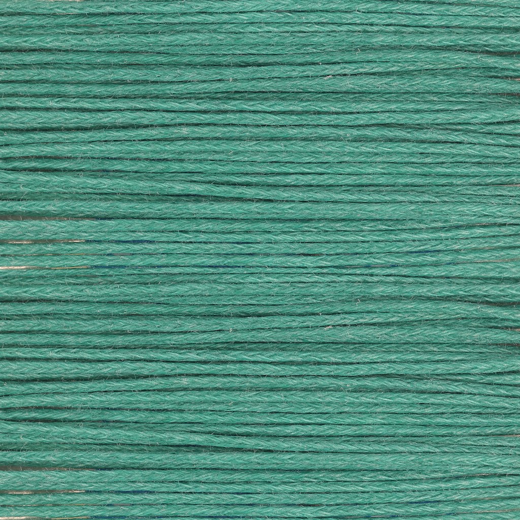 Coton ciré 1 mm Teal x4,8 m - Perles & Co
