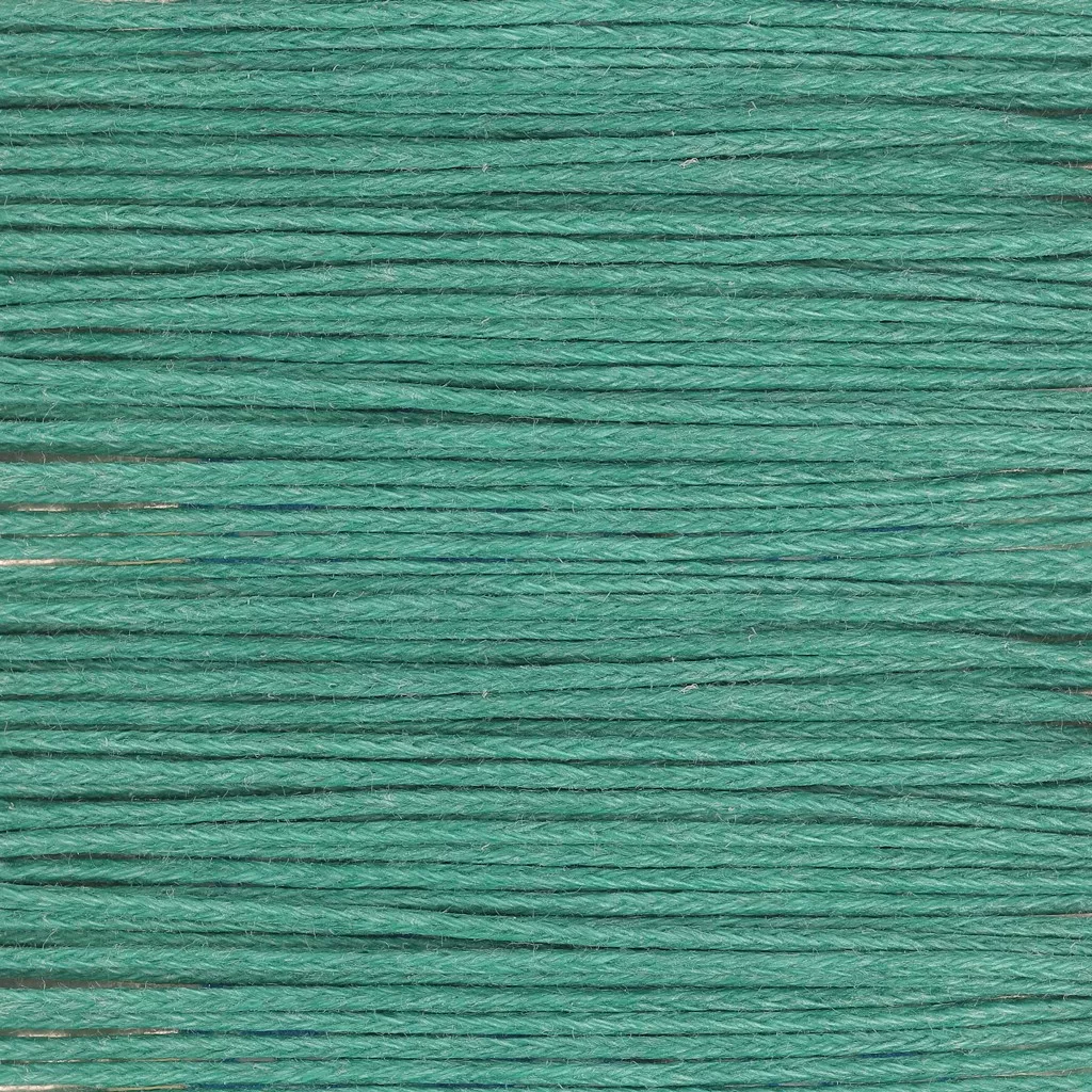 Coton ciré 1 mm Teal x4,8 m - Perles & Co