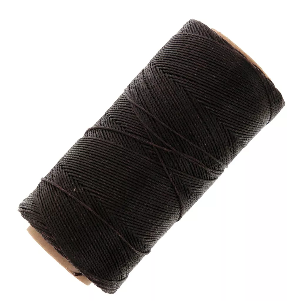 Bobine de fil ciré Linhasita pour micro macramé 0.75 mm - Chocolat ...