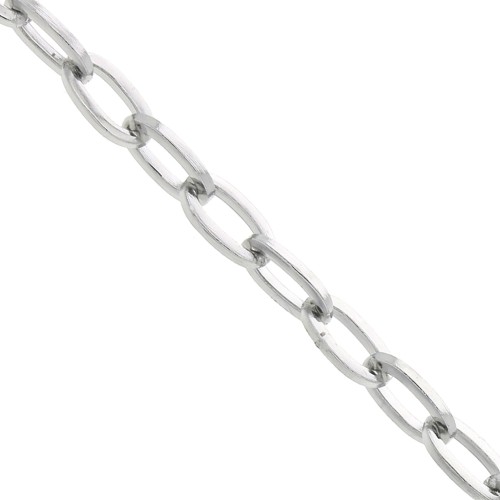 Chaîne maille Forçat rectangle 2.1 mm en Acier inoxydable 316L x1m ...