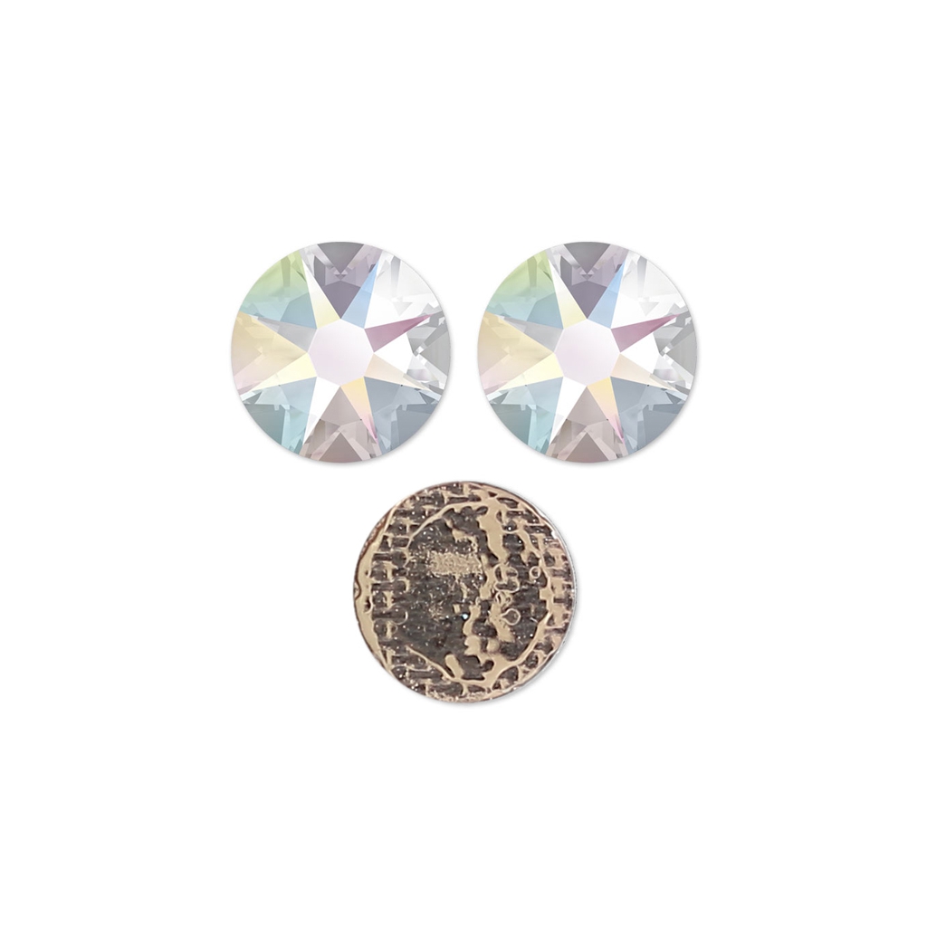 Strass Hotfix PureCrystal 6 mm Crystal AB x12 - Perles & Co