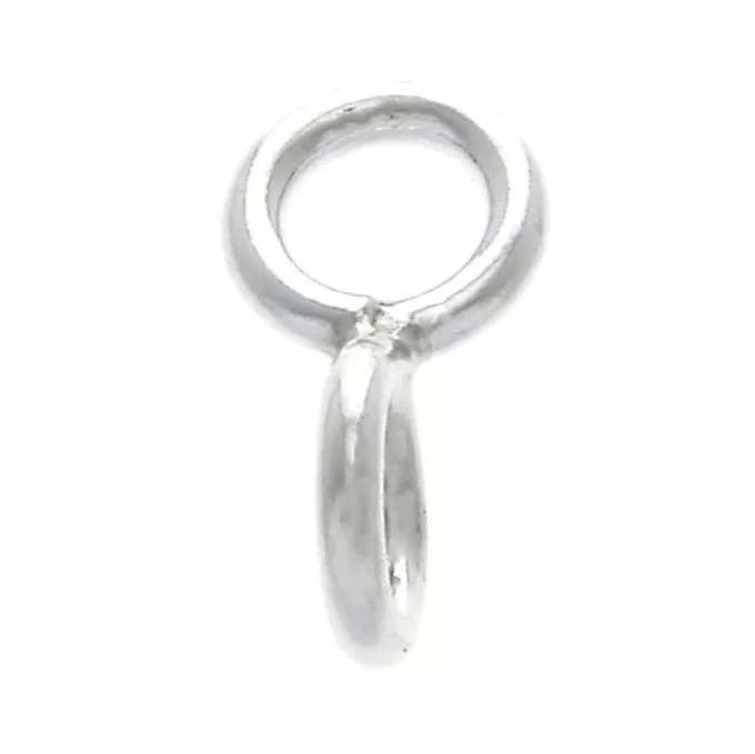 Anneaux en 8 contrarié - anneaux soudés - 10x5 mm en Argent 925 x1 ...