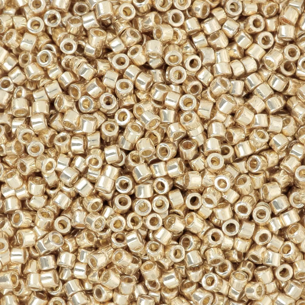 Miyuki Delica Duracoat 11/0 DB2501 - Galvanized Pale Gold x8g - Perles & Co