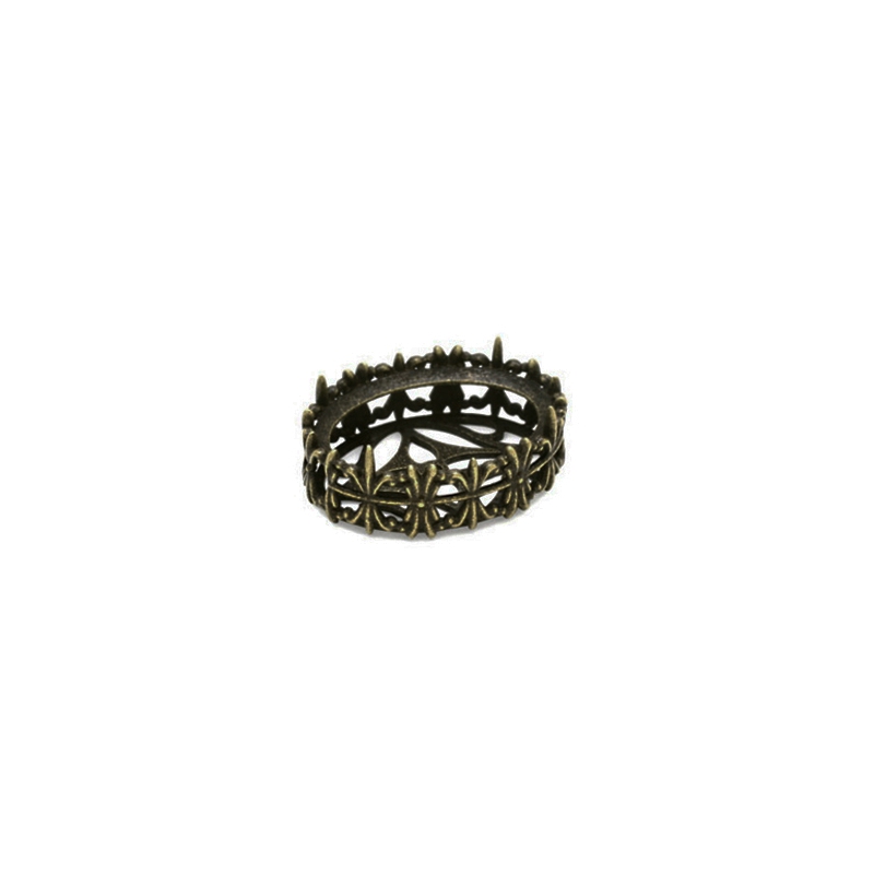 Serti griffe décoré 4120 18x13 mm bronze x1 - Perles & Co
