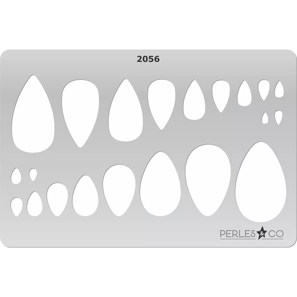 Gabarit rigide pour pâte polymère 152x100 mm motifs Gouttes x1 - Perles ...