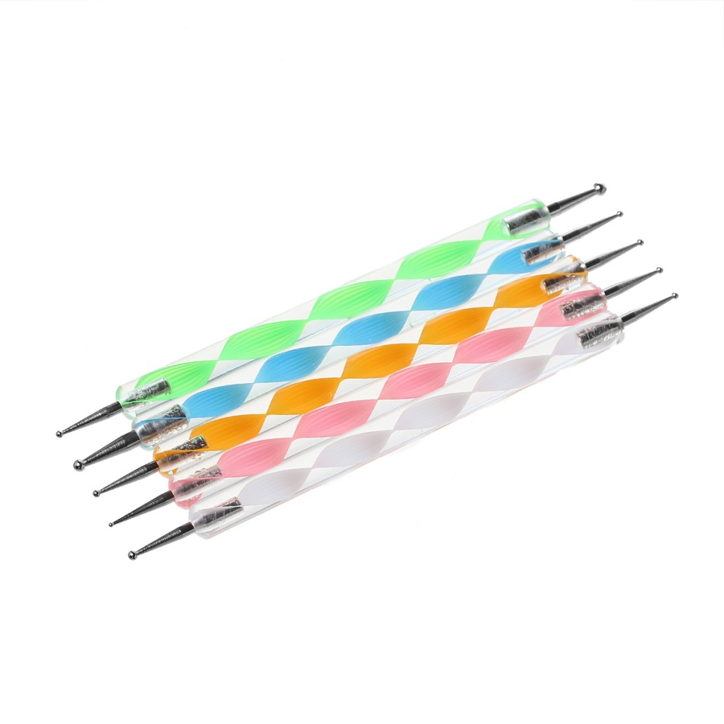 Set de 5 dotting tools double pointes - Multicolore - Perles & Co