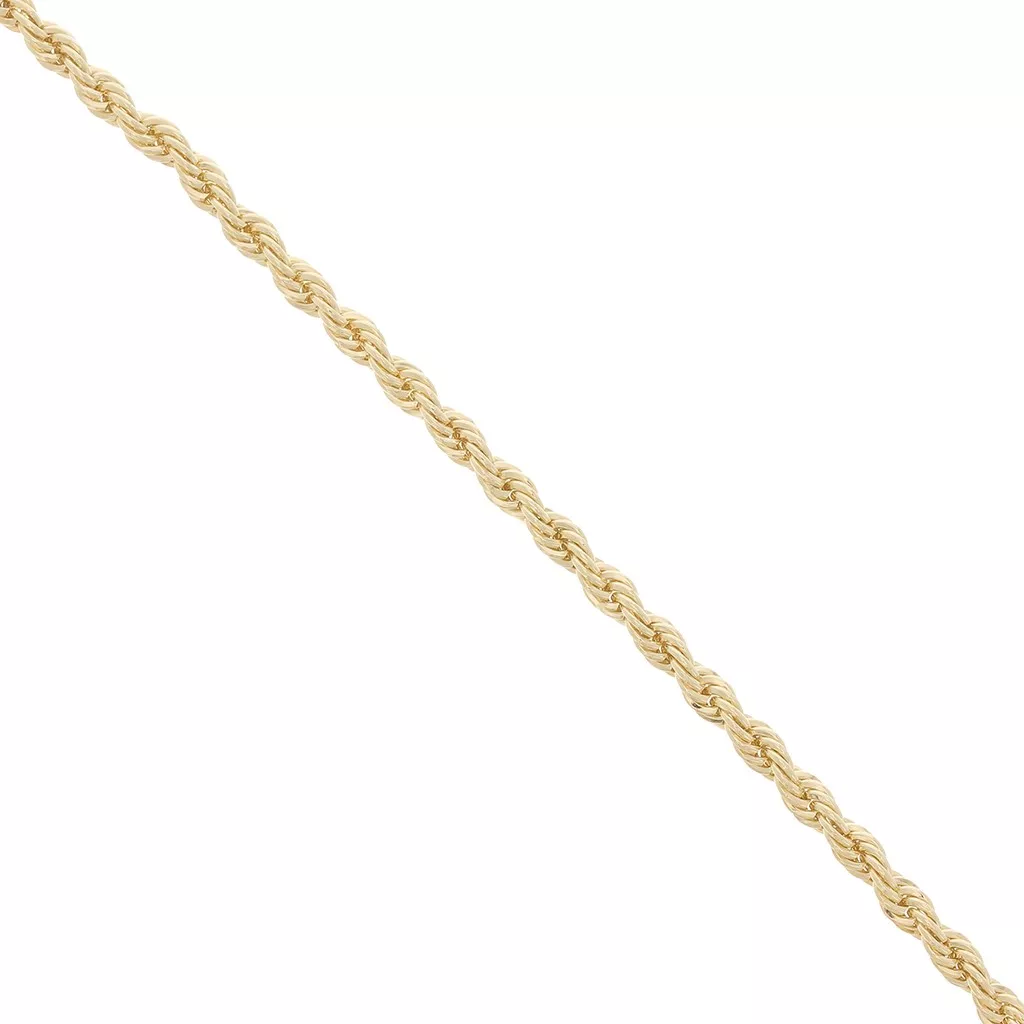 Chaîne maille Corde 4 mm - Doré x1m - Perles & Co