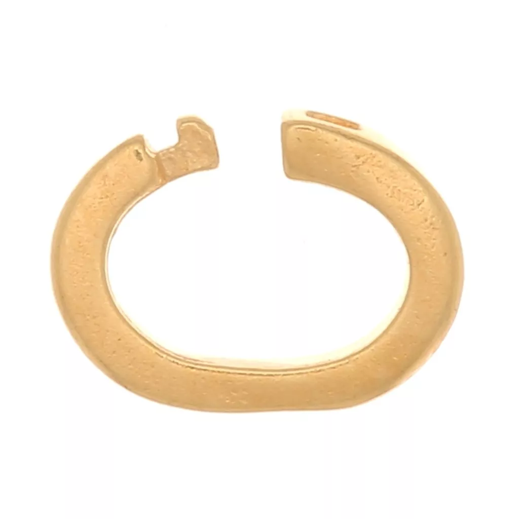 Anneaux de blocage ovale 5.5x4x1.2 mm en Plaqué Or 3 microns x4 - Perles & Co