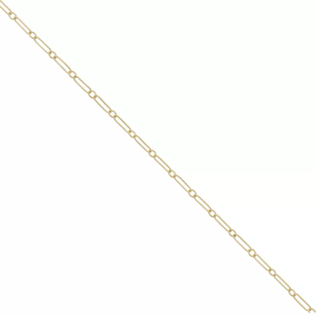 Chaîne maille Rectangle limée alterné Forçat 1.6 mm en Gold filled (or ...