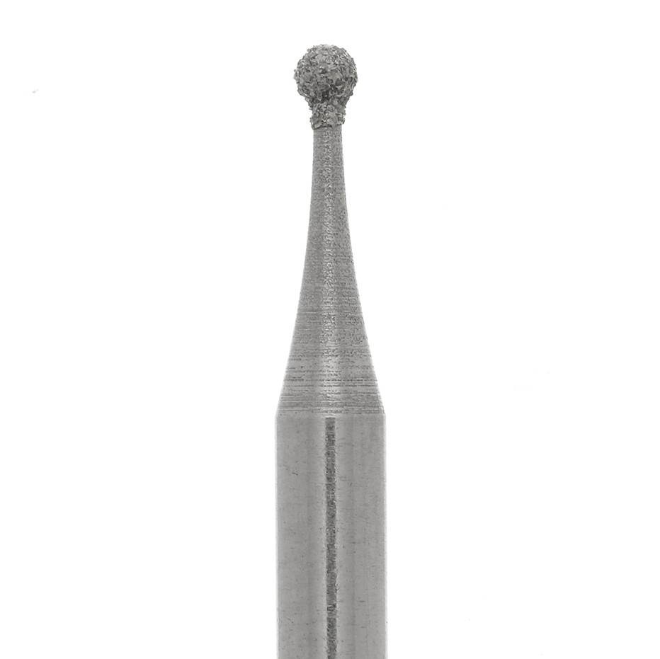 Fraise boule diamanté 1.2 mm - Acier x1 - Perles & Co