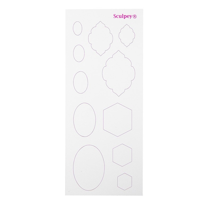 Set de gabarits flexible pour pâte polymère 165x70 mm - forme ...