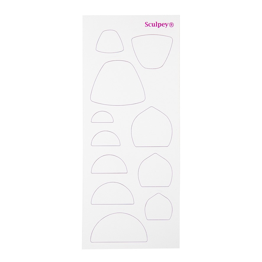 Set de gabarits flexible pour pâte polymère 165x70 mm - forme ...