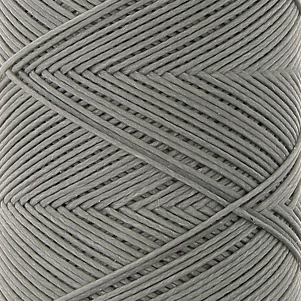 Fil plat en polyester ciré - Slam Cord pour micro macramé 0.6 mm - Gris ...