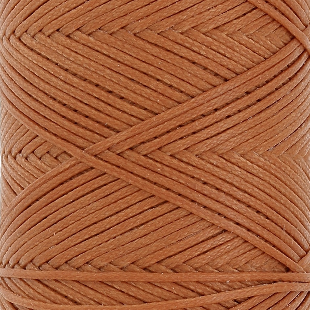 Fil plat en polyester ciré - Slam Cord pour micro macramé 1 mm - Mocca ...
