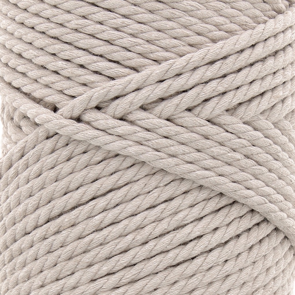 Bobine de cordon en coton pour macramé 3 mm - Lin x50m - Perles & Co