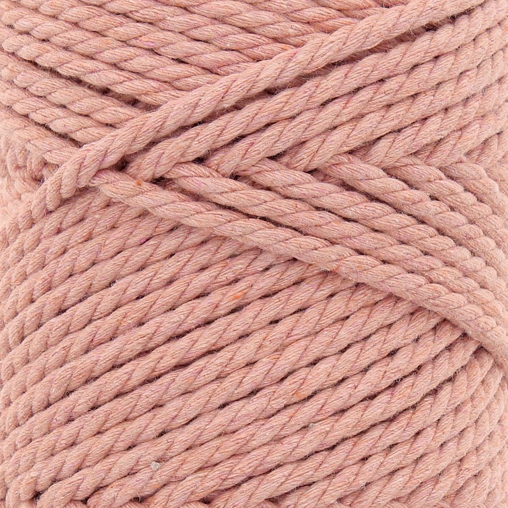 Bobine de cordon en coton pour macramé 3 mm - Blush x50m - Perles & Co