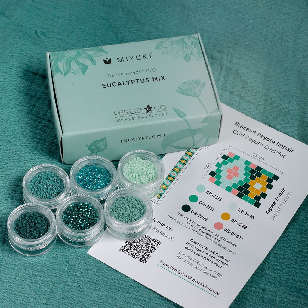 Kit perles Miyuki By Perles & Co - Assortiment Miyuki Delica 11/0 ...