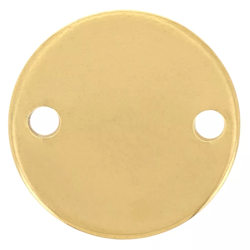 Intercalaire rond 12 mm - Acier inoxydable 304 Doré x1 - Perles & Co