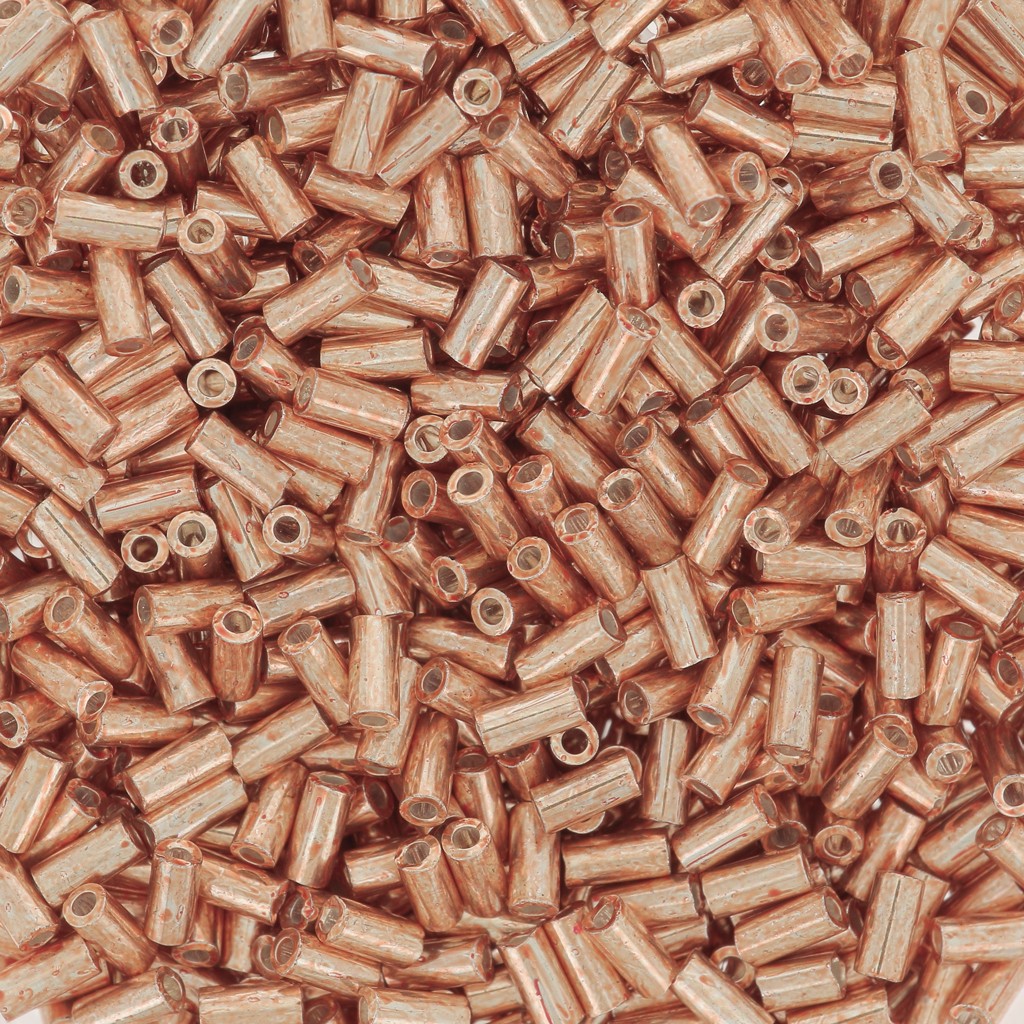 Bugles Miyuki 3 mm BGL1-1072L - Galvanized Apricot Gold x10g - Perles & Co