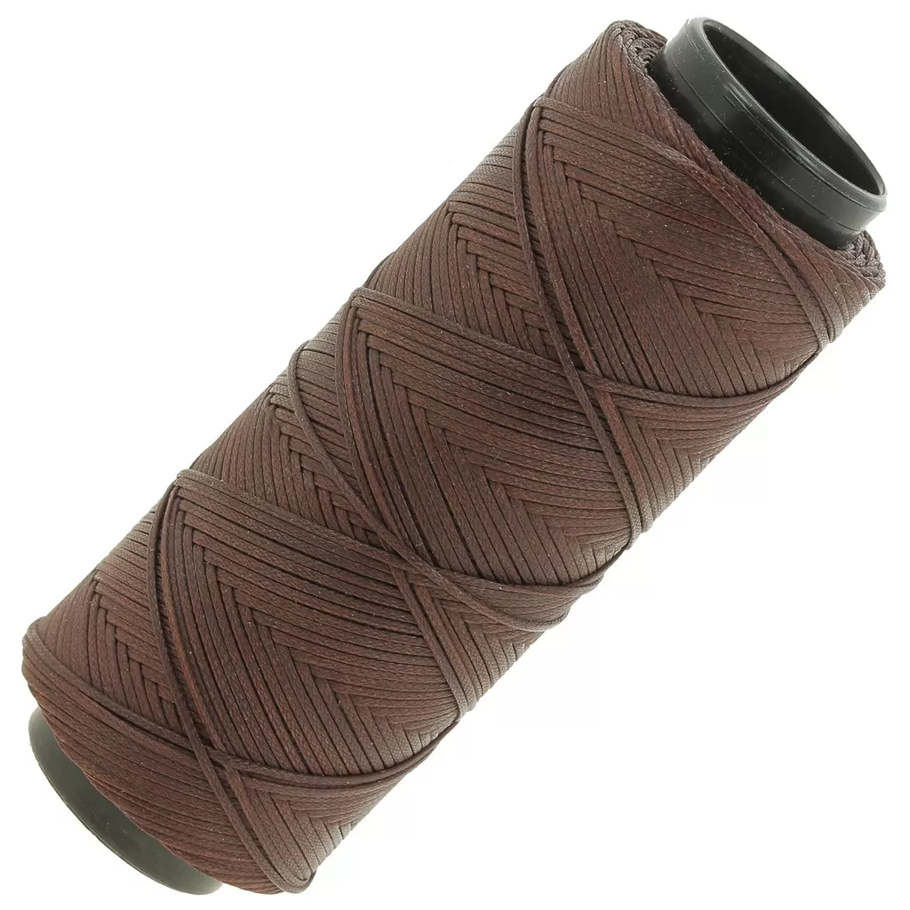 Fil plat en polyester ciré - Slam Cord pour micro macramé 1 mm - Cacao ...