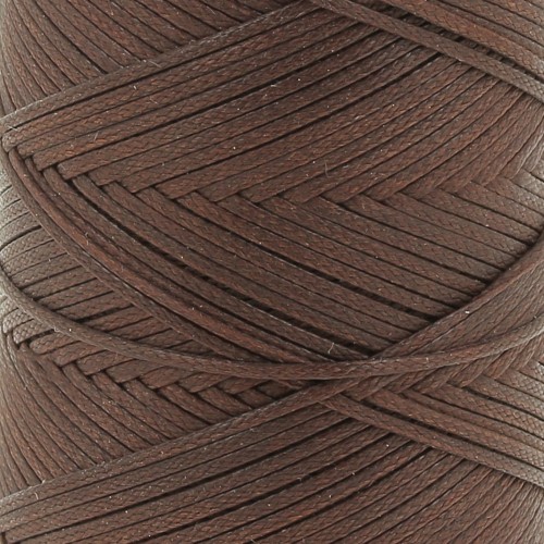 Fil plat en polyester ciré - Slam Cord pour micro macramé 1 mm - Cacao ...