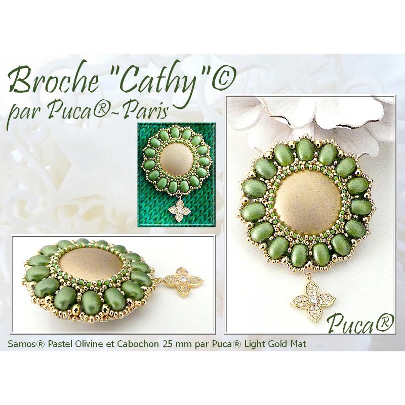 Perles en verre Samos® par Puca® 7x5 mm - Jet AB x10g - Perles & Co