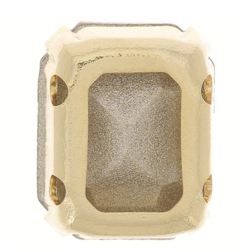 Cristal serti Aurora A4610 Step Cut Octagon 8x6 mm - Doré - Ruby x1 ...