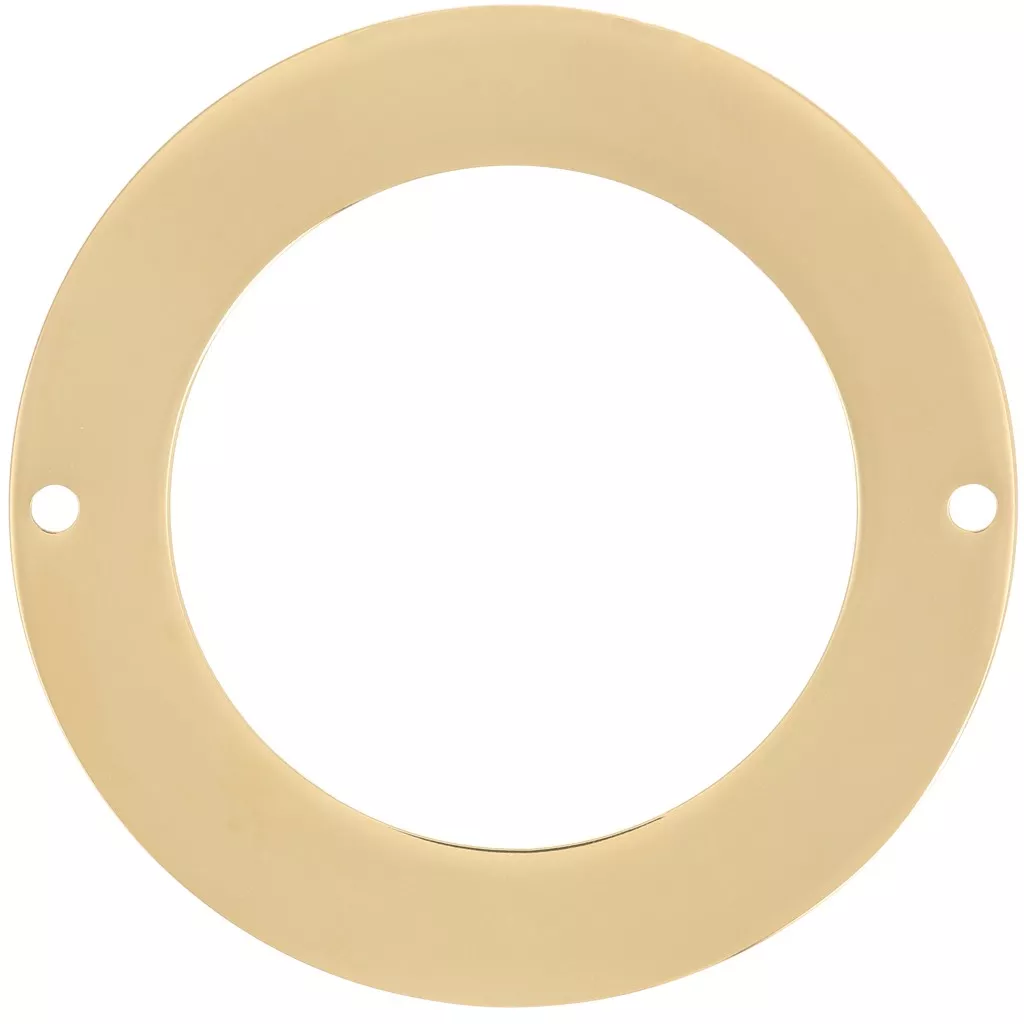 Intercalaire rond évidé 35 mm - Acier inoxydable 316L Doré x1 - Perles & Co