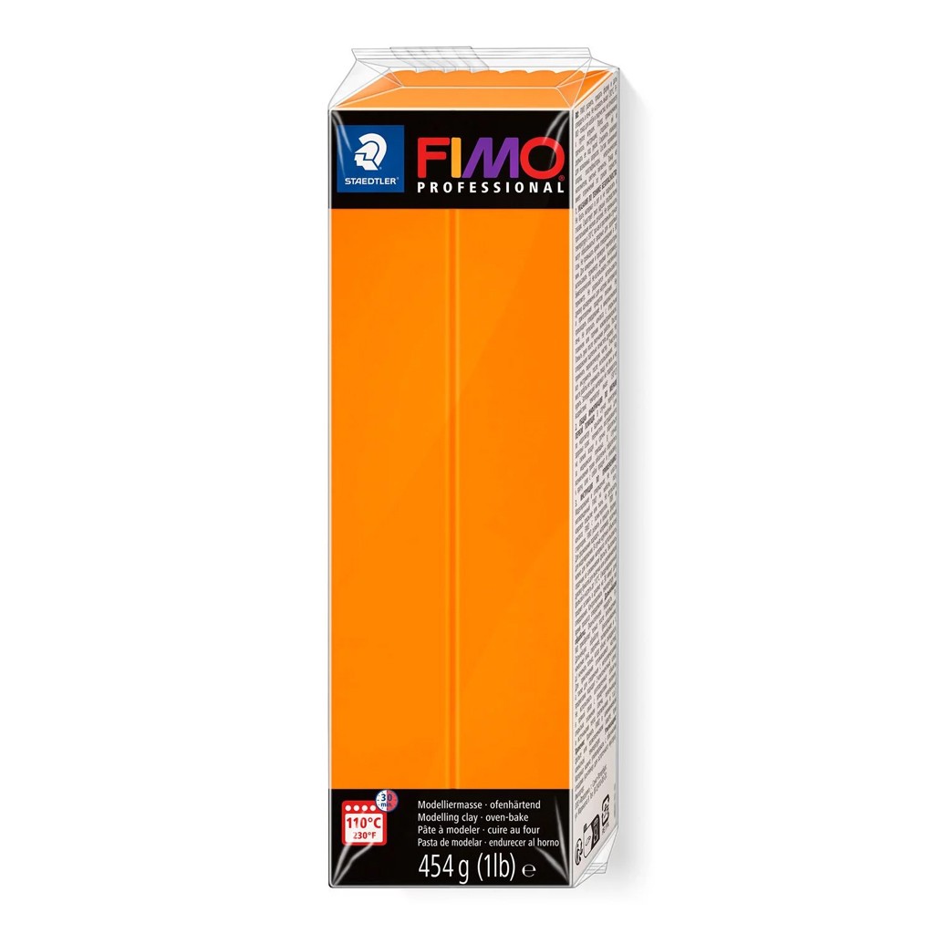 Pâte Fimo Professional 454gr - Orange (n°004) x1 - Perles & Co