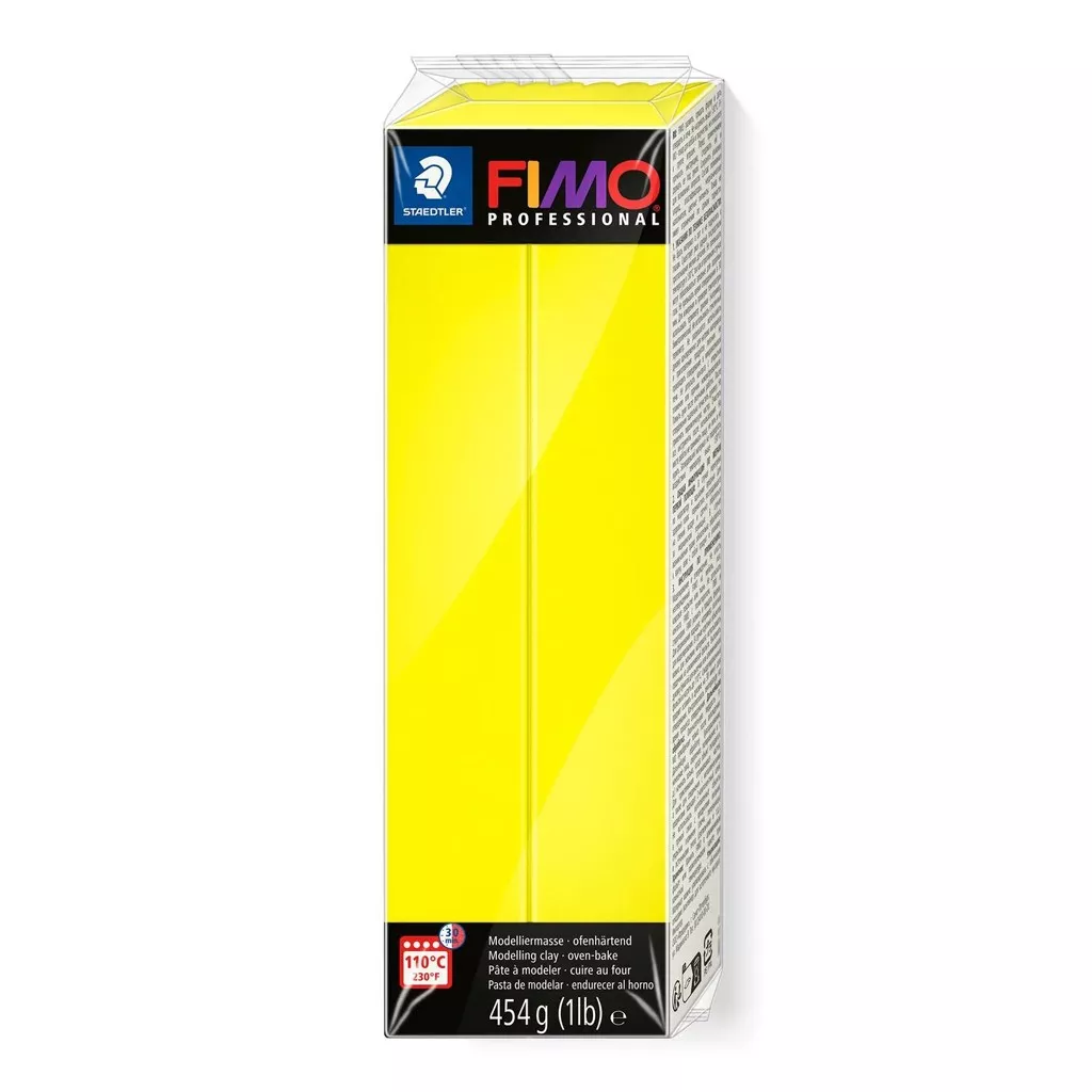 Pâte Fimo Professional 454gr - Citron (n°001) x1 - Perles & Co