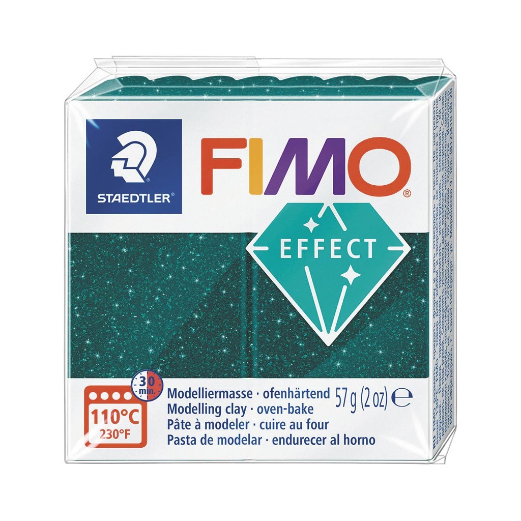 Pâte Fimo Effect Galaxy 57gr - Vert (n°562) - Perles & Co