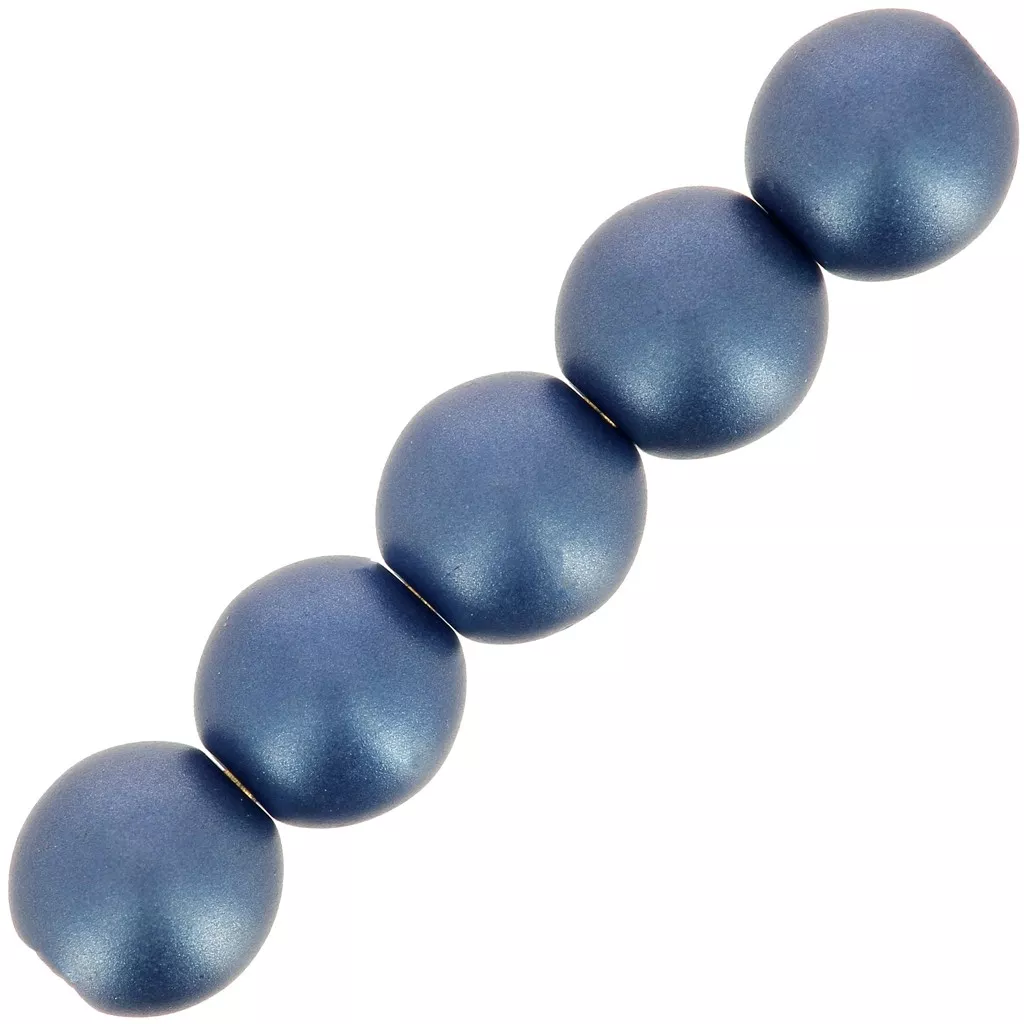 Perles en verre tchèque rondes 4 mm - Montana Blue Pastel x50 - Perles & Co