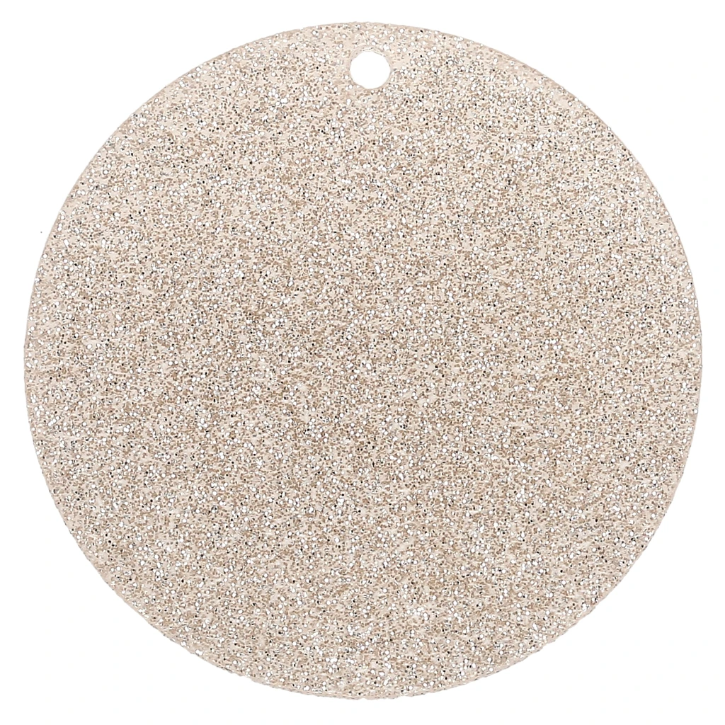 Pendentif rond 36 mm en plexiglas - Pailleté Doré x1 - Perles & Co